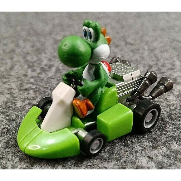 Toys | Tomy Mario Kart Wii Yoshi Pullback Micro Racer Toy Car Loose ...